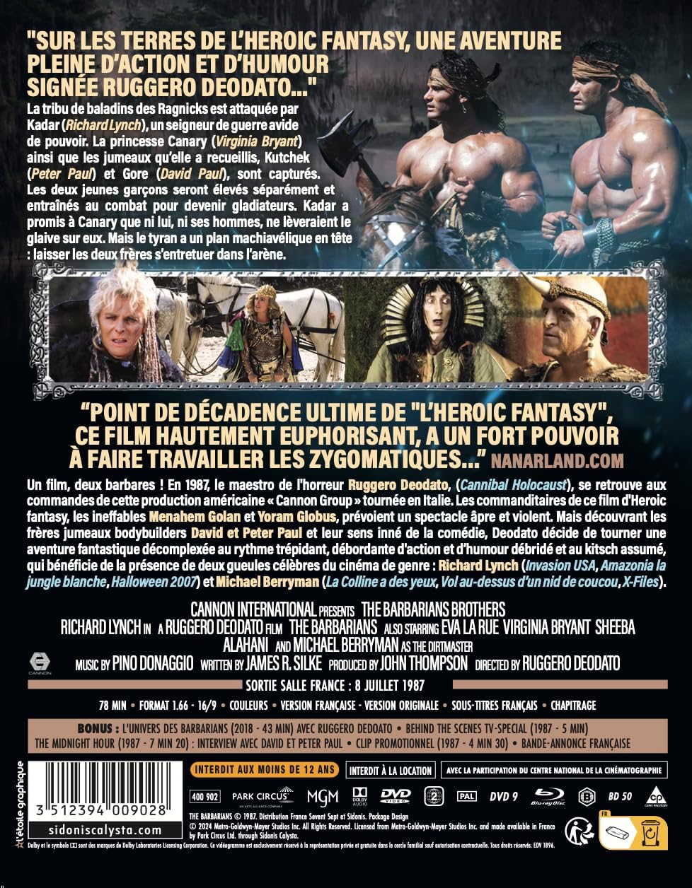 Les Barbarians Blu-ray (Amaray) - Bluecats