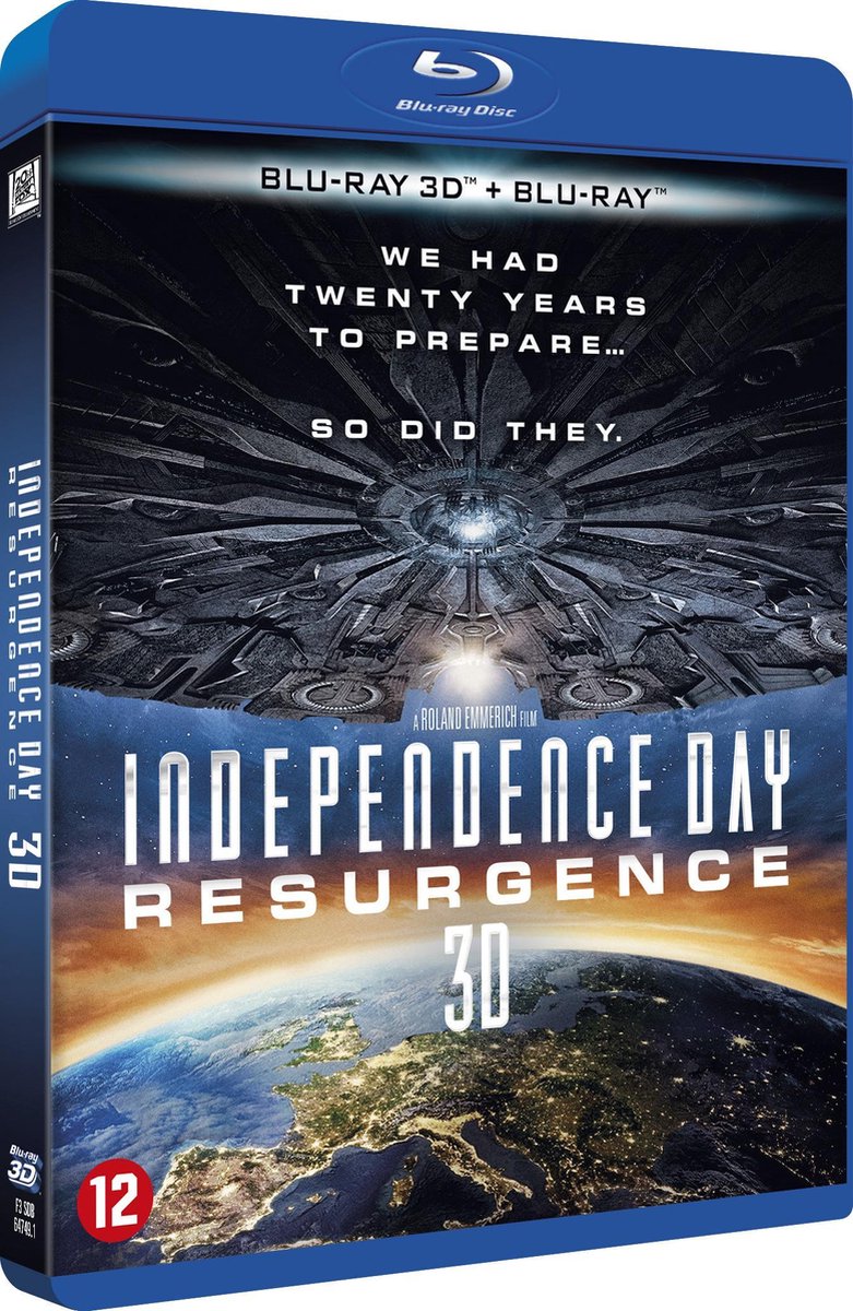 Independence Day Resurgence 3D blu-ray (Amaray) - Bluecats